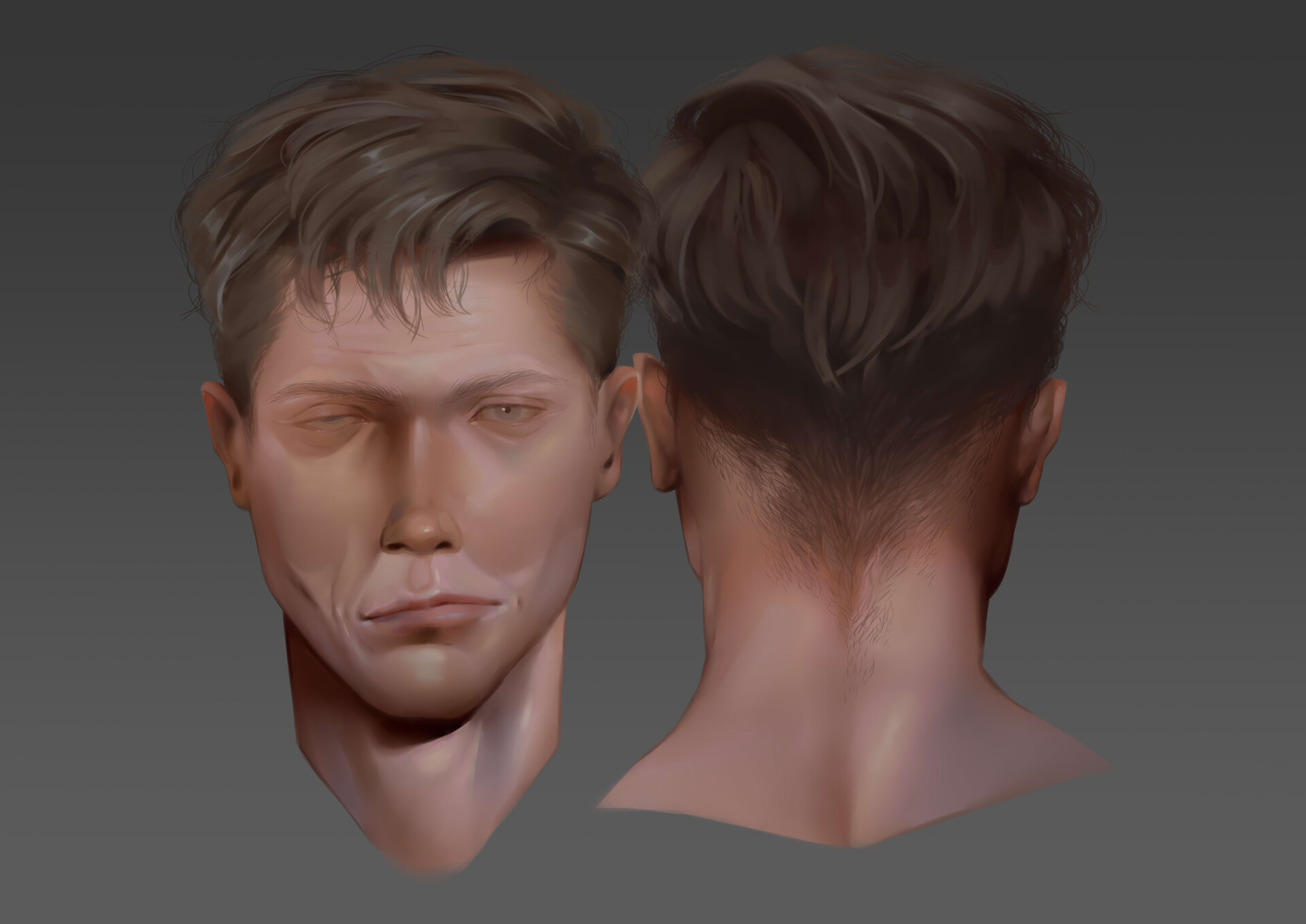 ArtStation - Percy face sketch