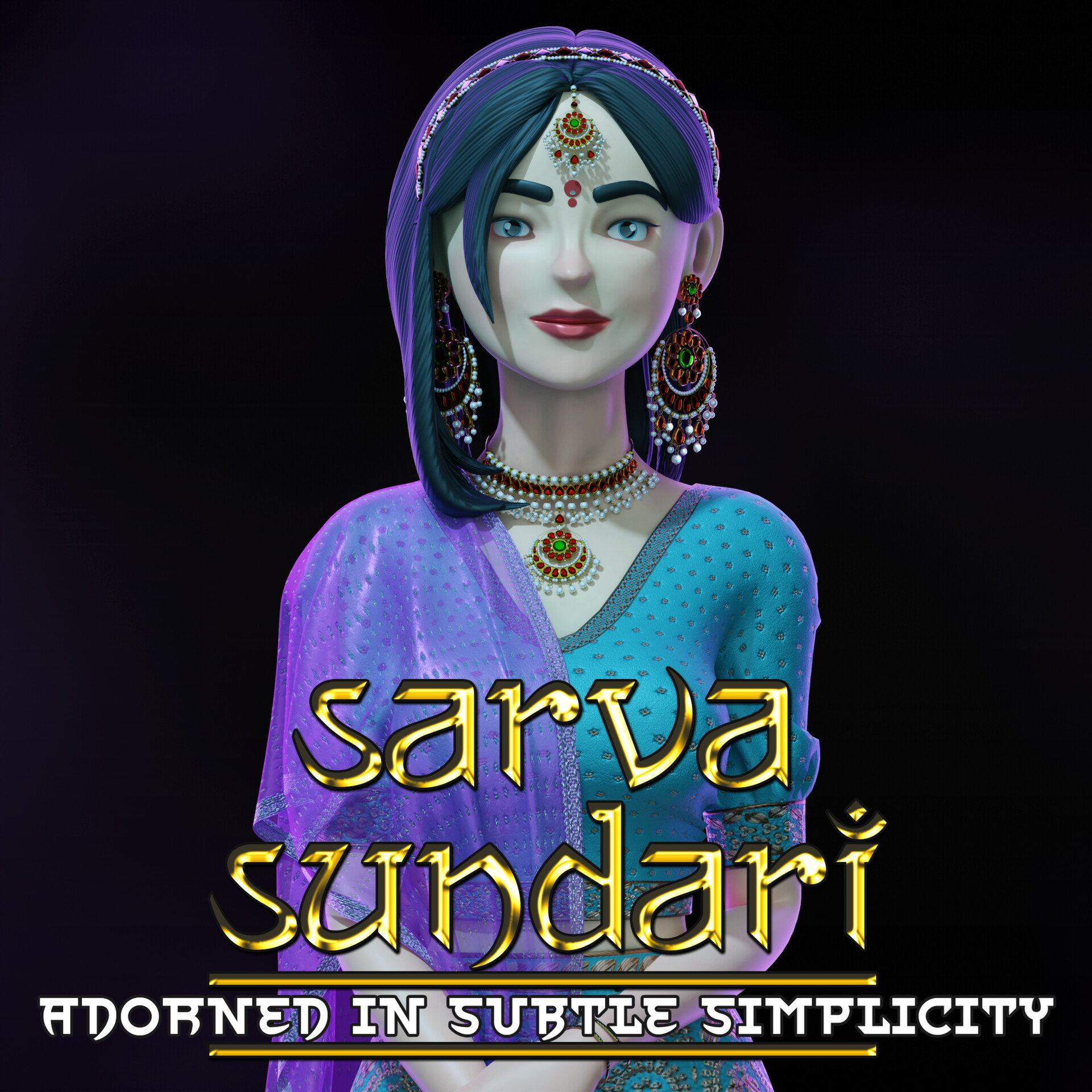ArtStation - Sarva Sundari: Adorned in Subtle Simplicity