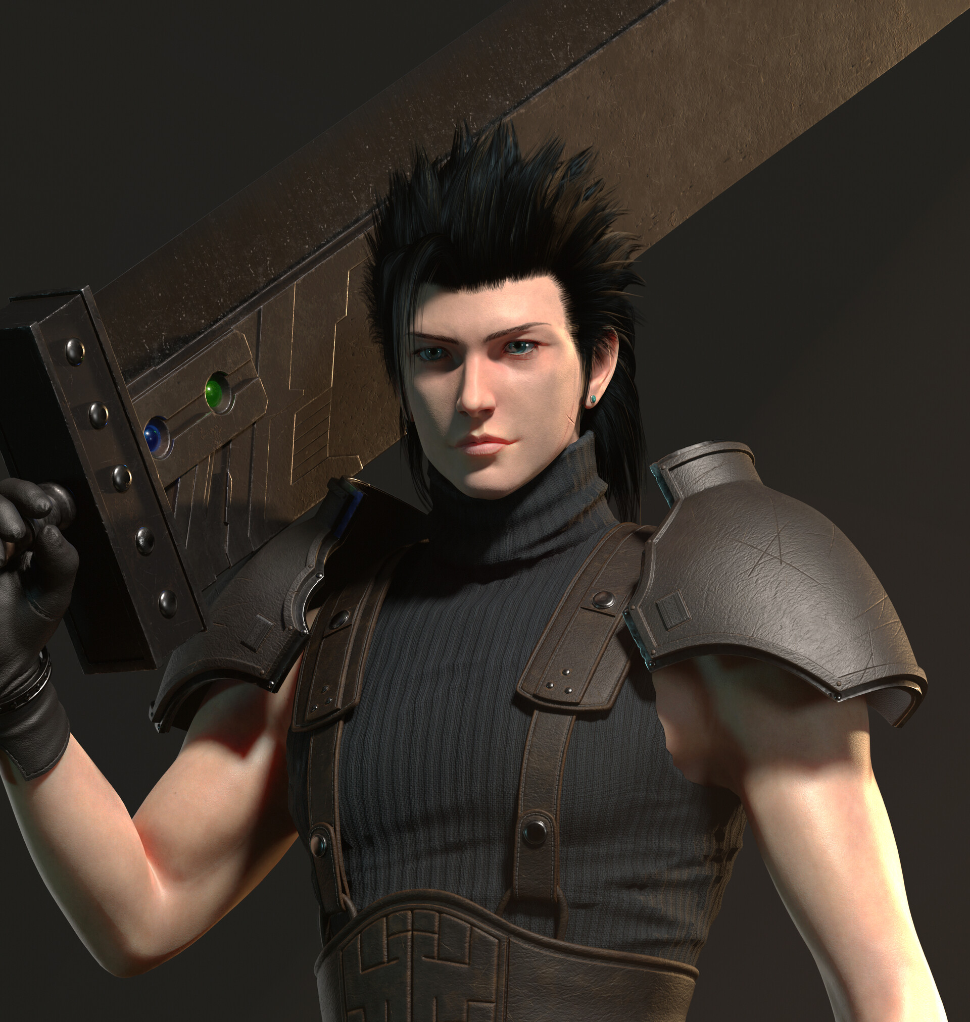 ArtStation - FF7 Zack Fanart