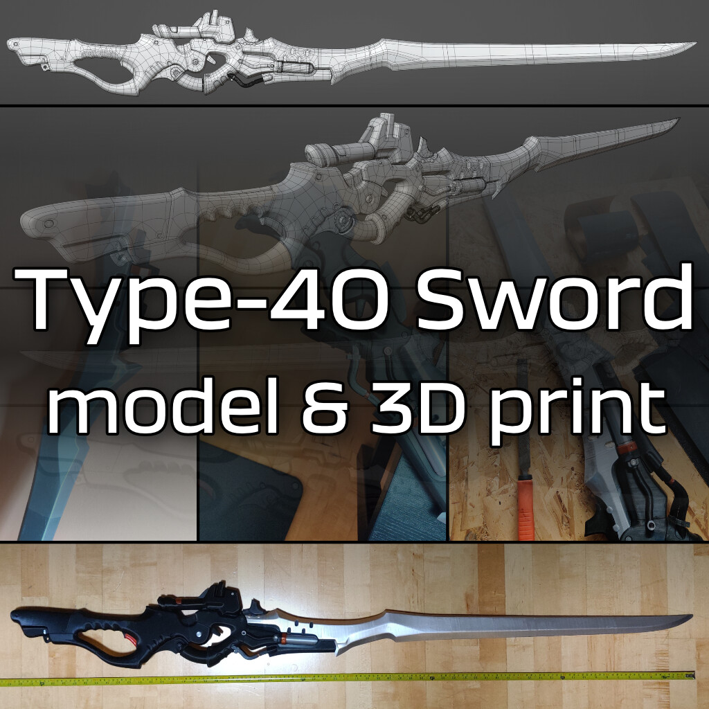 ArtStation - Type-4O Sword replica