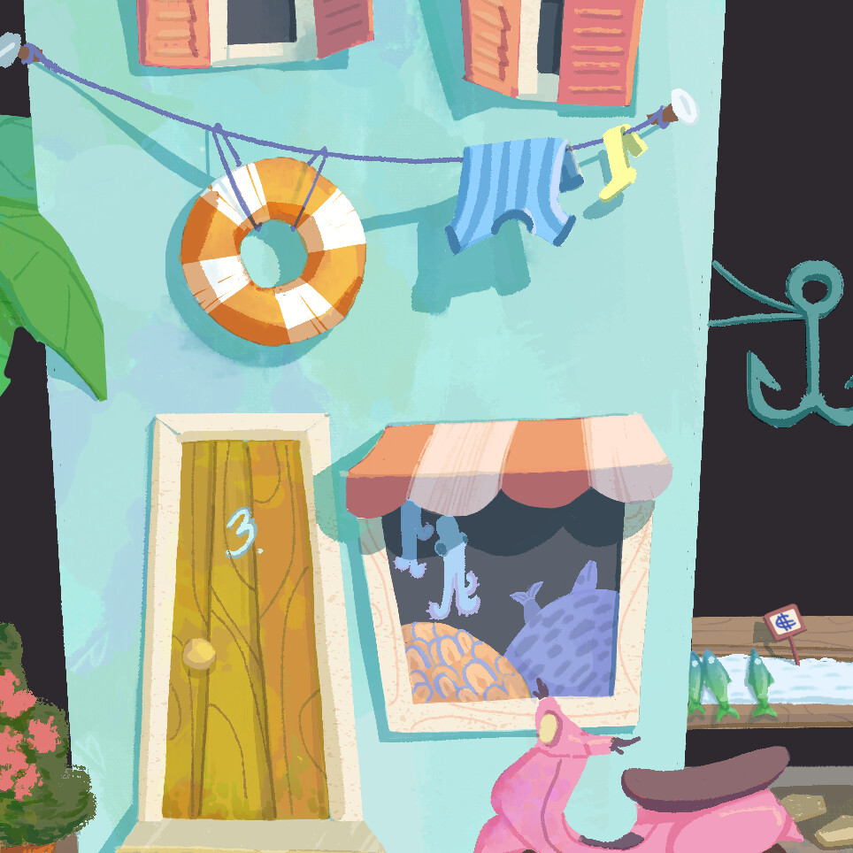 ArtStation - Fish stall