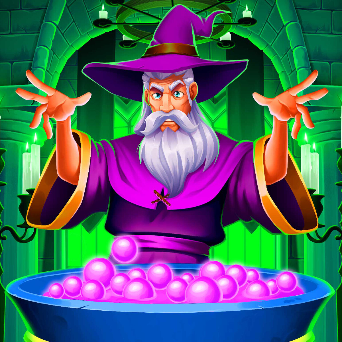 ArtStation - Wizard Themed Slot Game Package
