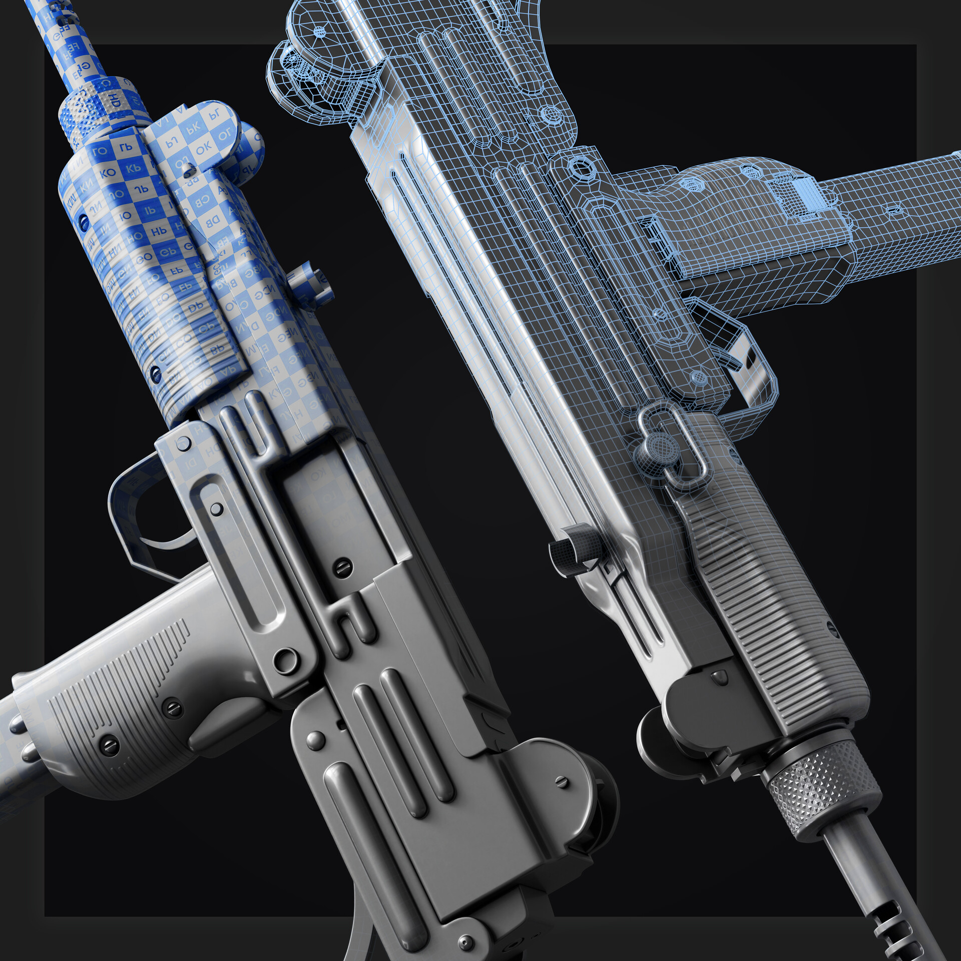 ArtStation - UZI SMG | SubD Model