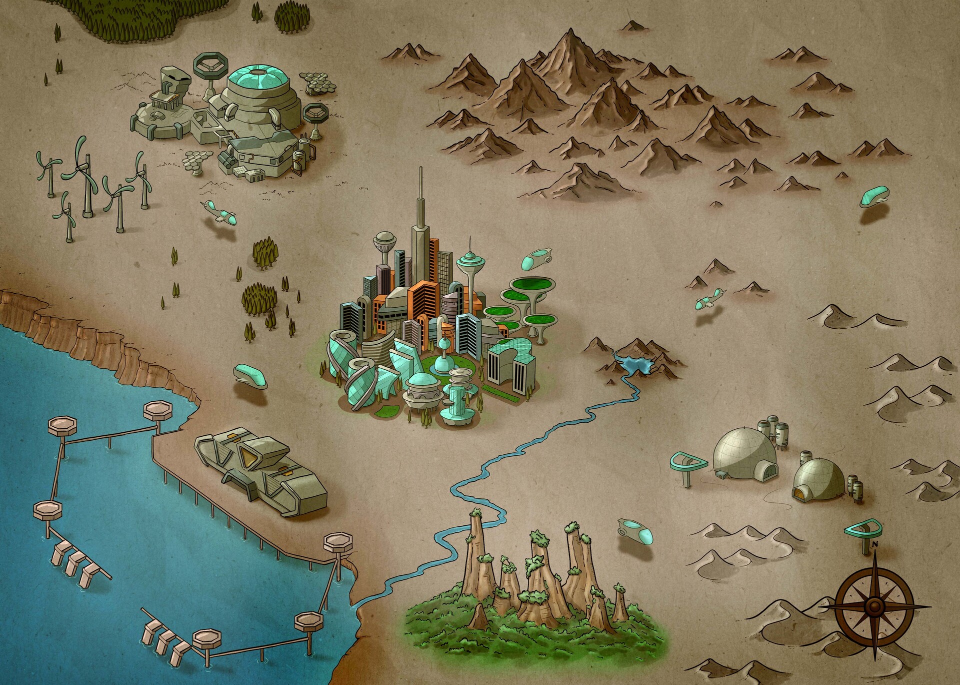 ArtStation - Fantasy Map