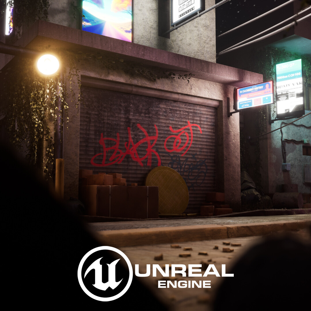 ArtStation - UE5 Industrial street environment