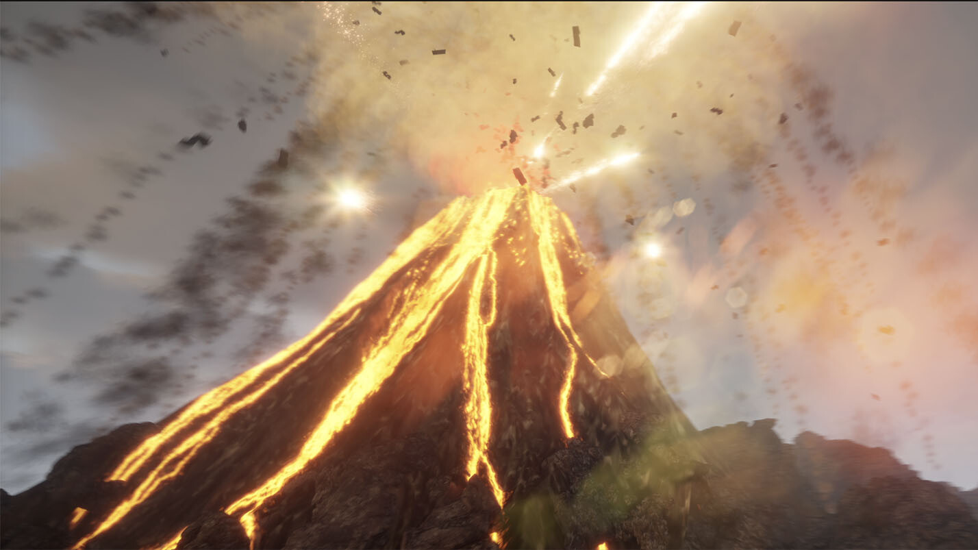 ArtStation - Volcano Eruption