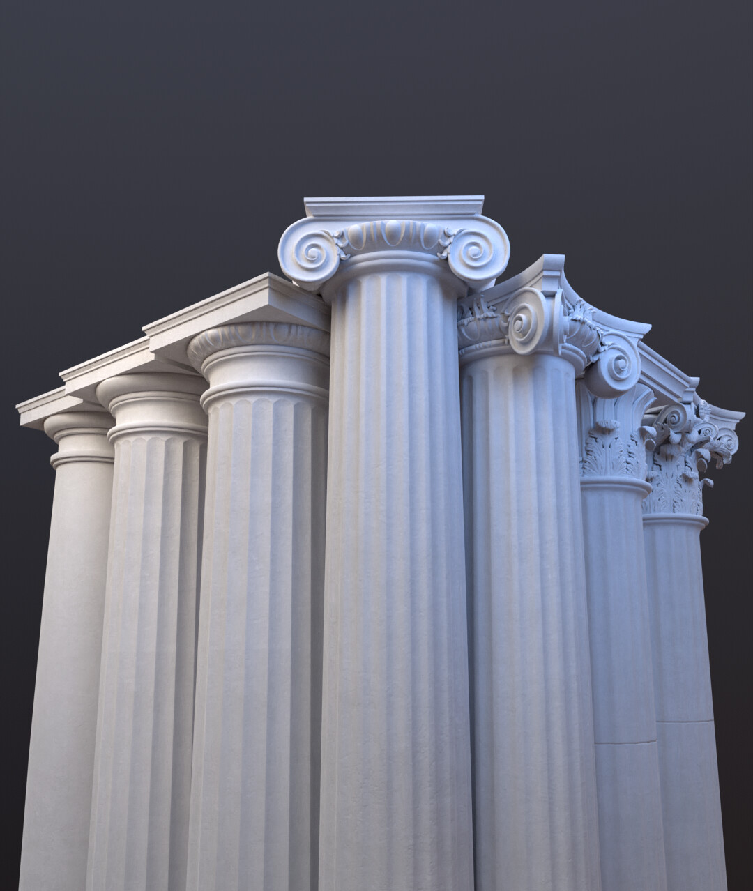 ArtStation - Columns of classical architectural orders