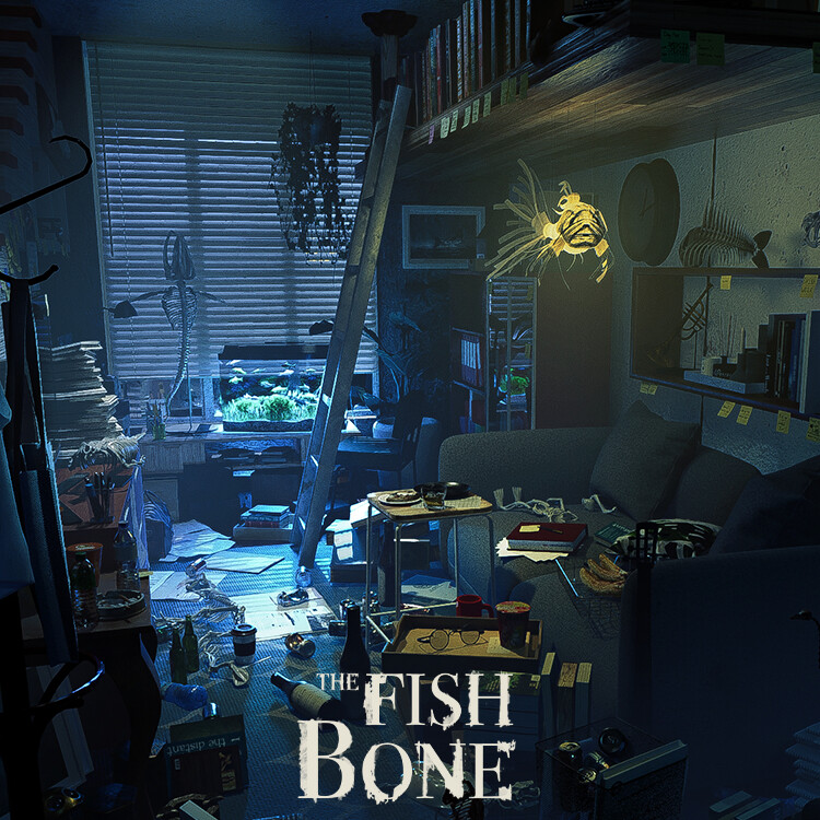 ArtStation - The Fish Bone - Living room design
