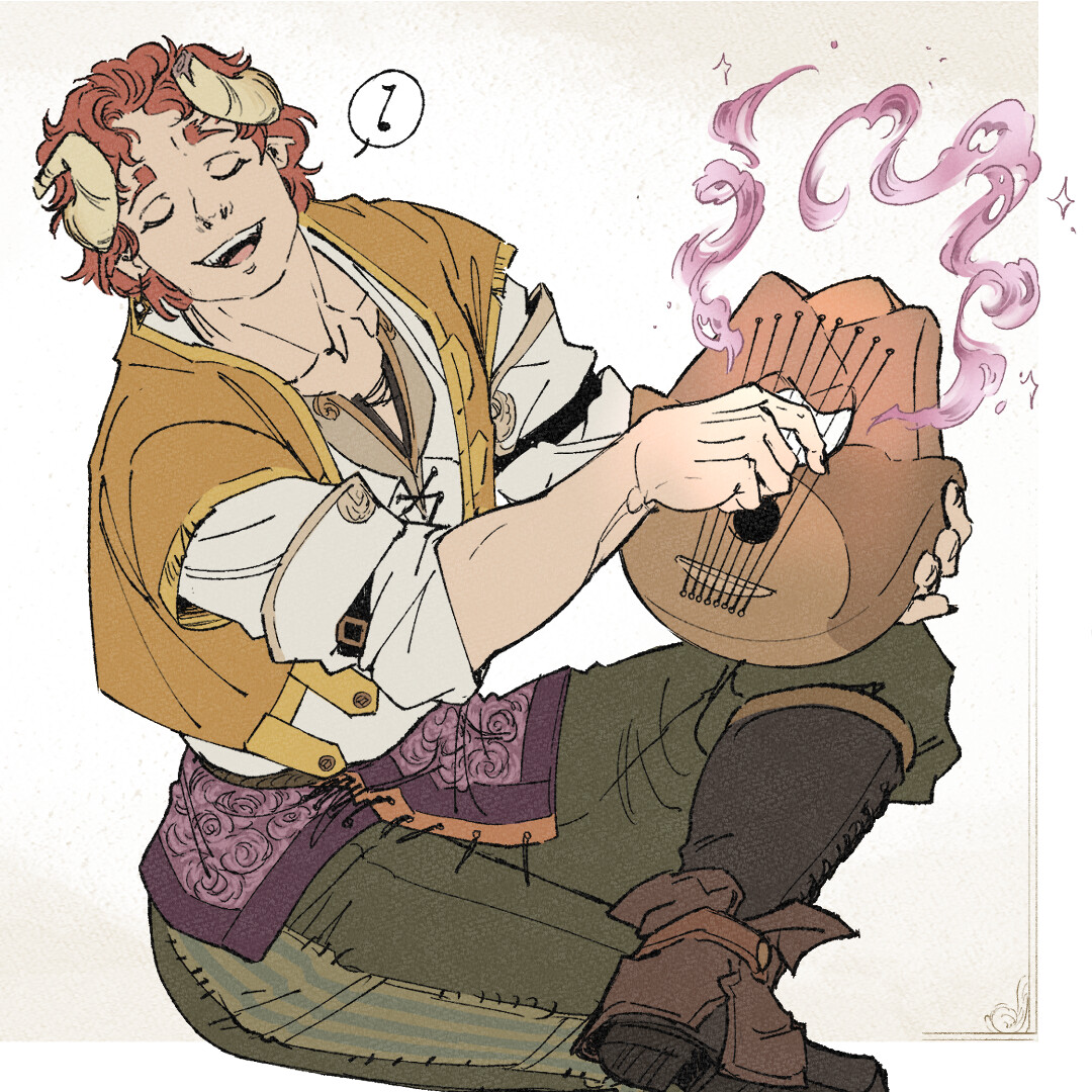 ArtStation - Tiefling bardo | Alphonse