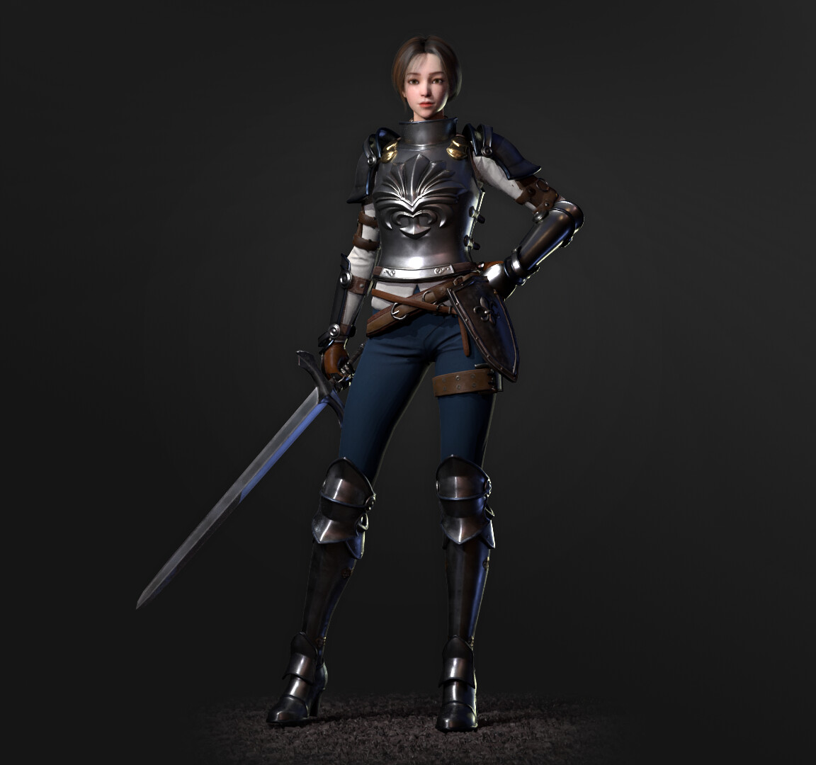ArtStation - apprentice knight Melina