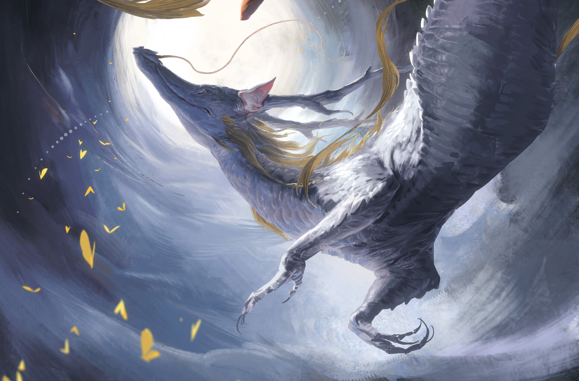 ArtStation - Soaring Dragon in the Vast Sky