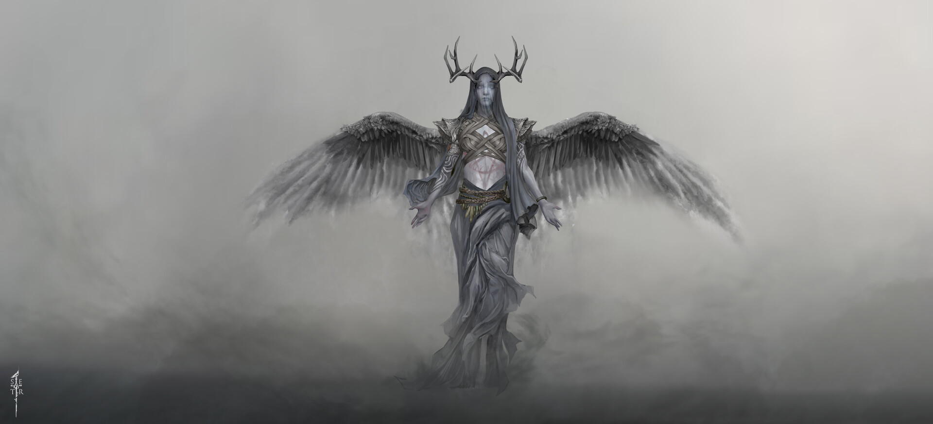 ArtStation - Daughter of Storm, Spirit whisper