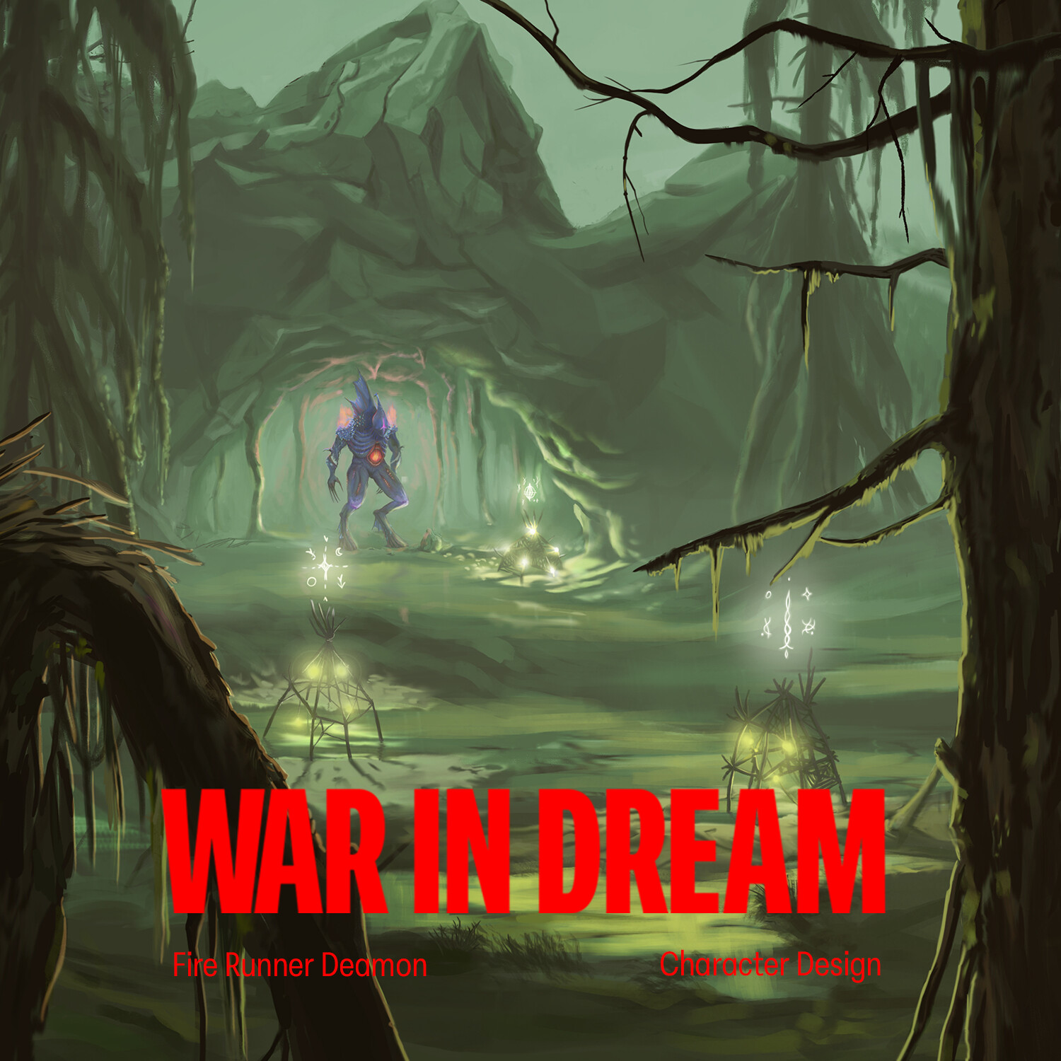 ArtStation - Fire Runner Deamon