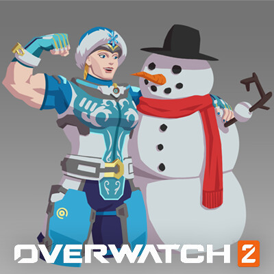 ArtStation - Overwatch 2 Sprays: Sojourn, Zarya, Mercy's Reindeer Horns