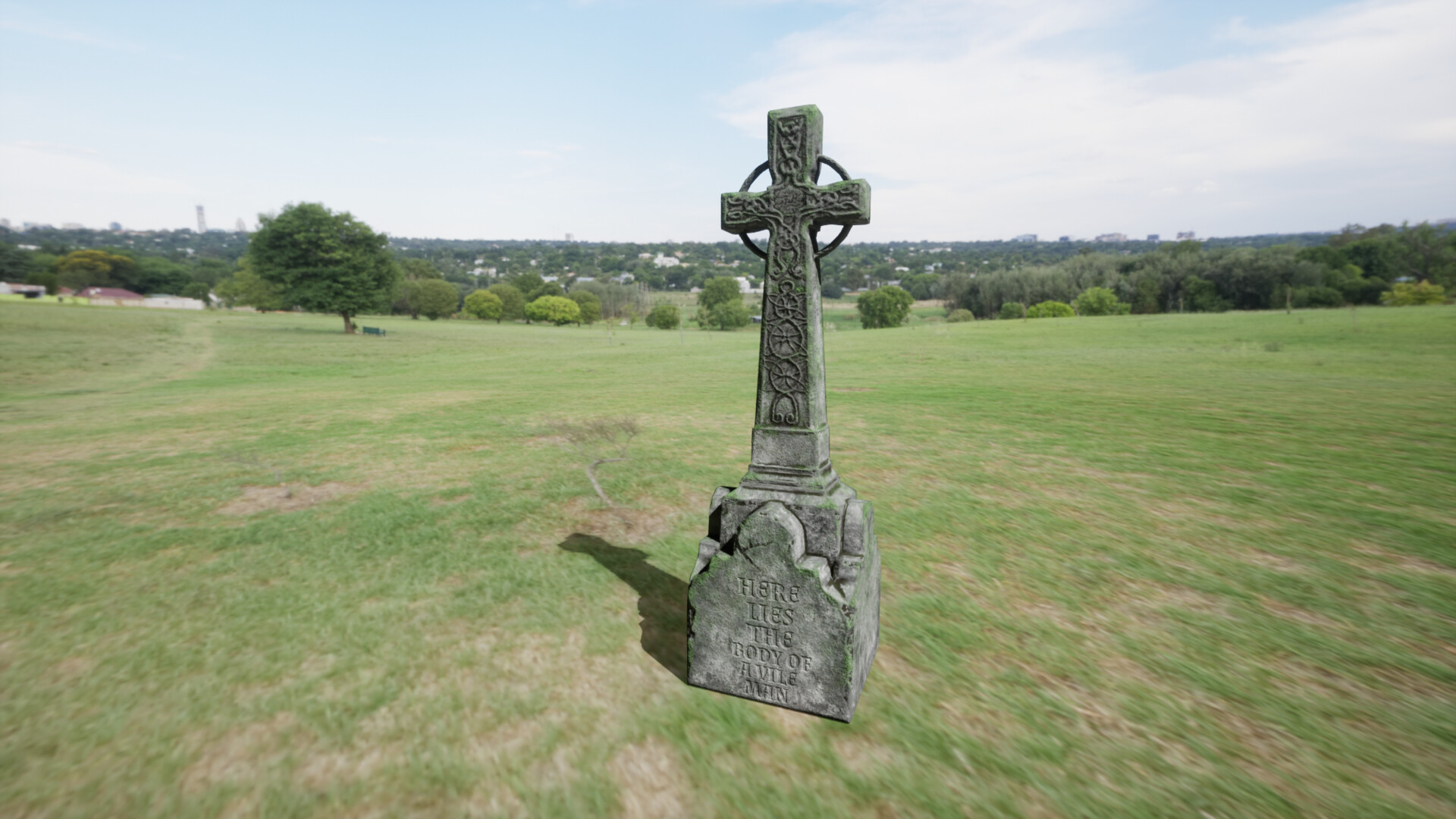 ArtStation - Headstone Prop - Game Ready