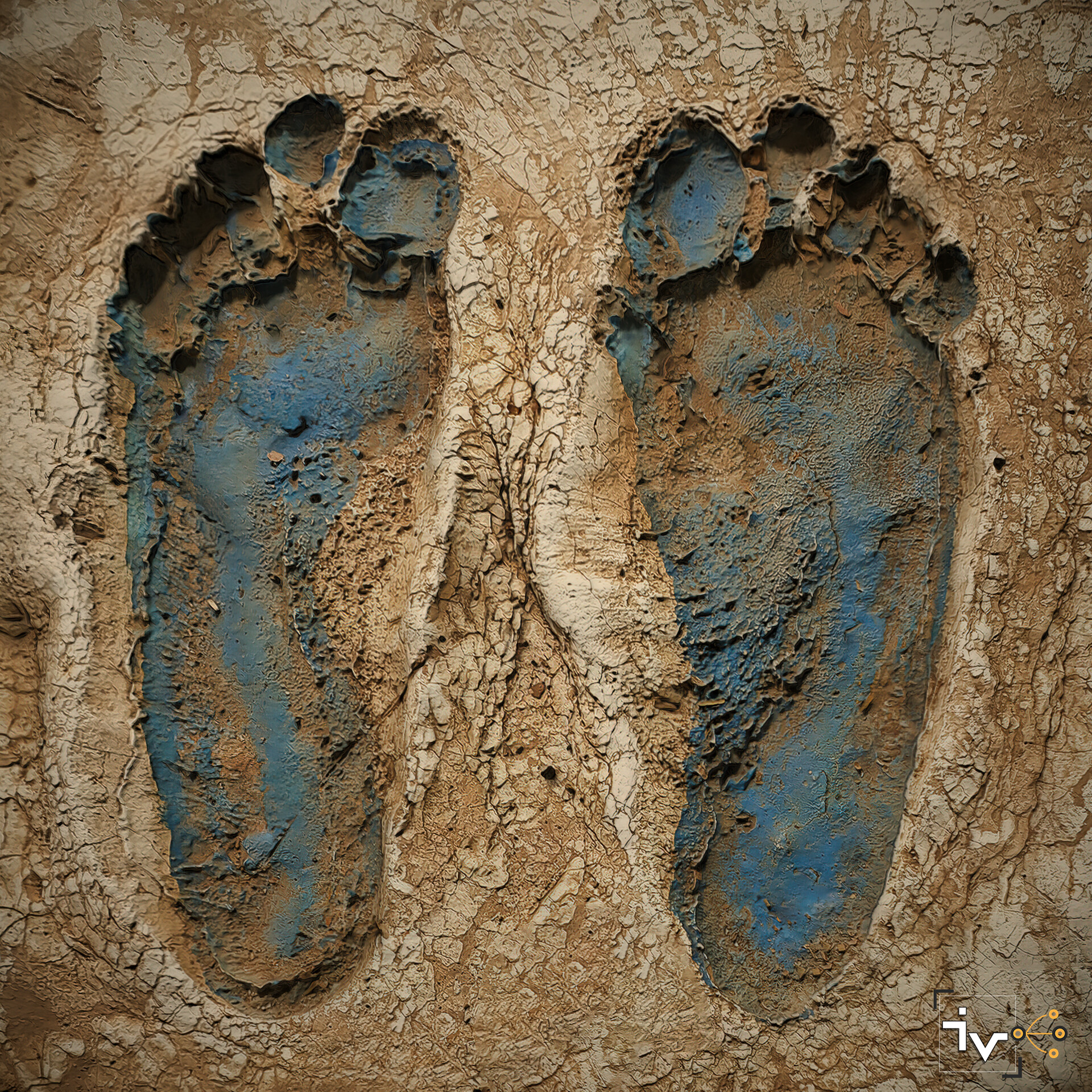 ArtStation - Footprint Tile - 4K Scan