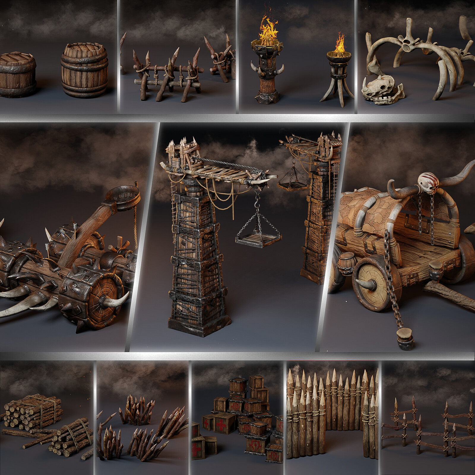 ArtStation - Props for "Mak'gora. Warcraft fan-cinematic" (bundle)