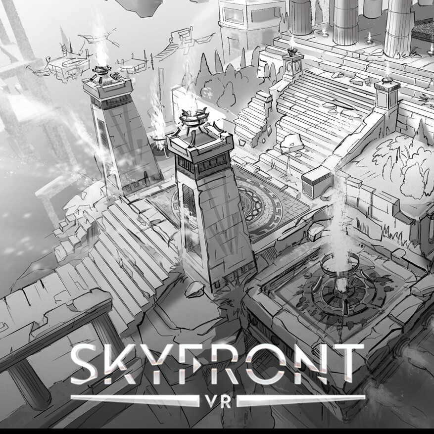 ArtStation - Level Zero - Early concept for Skyfront VR