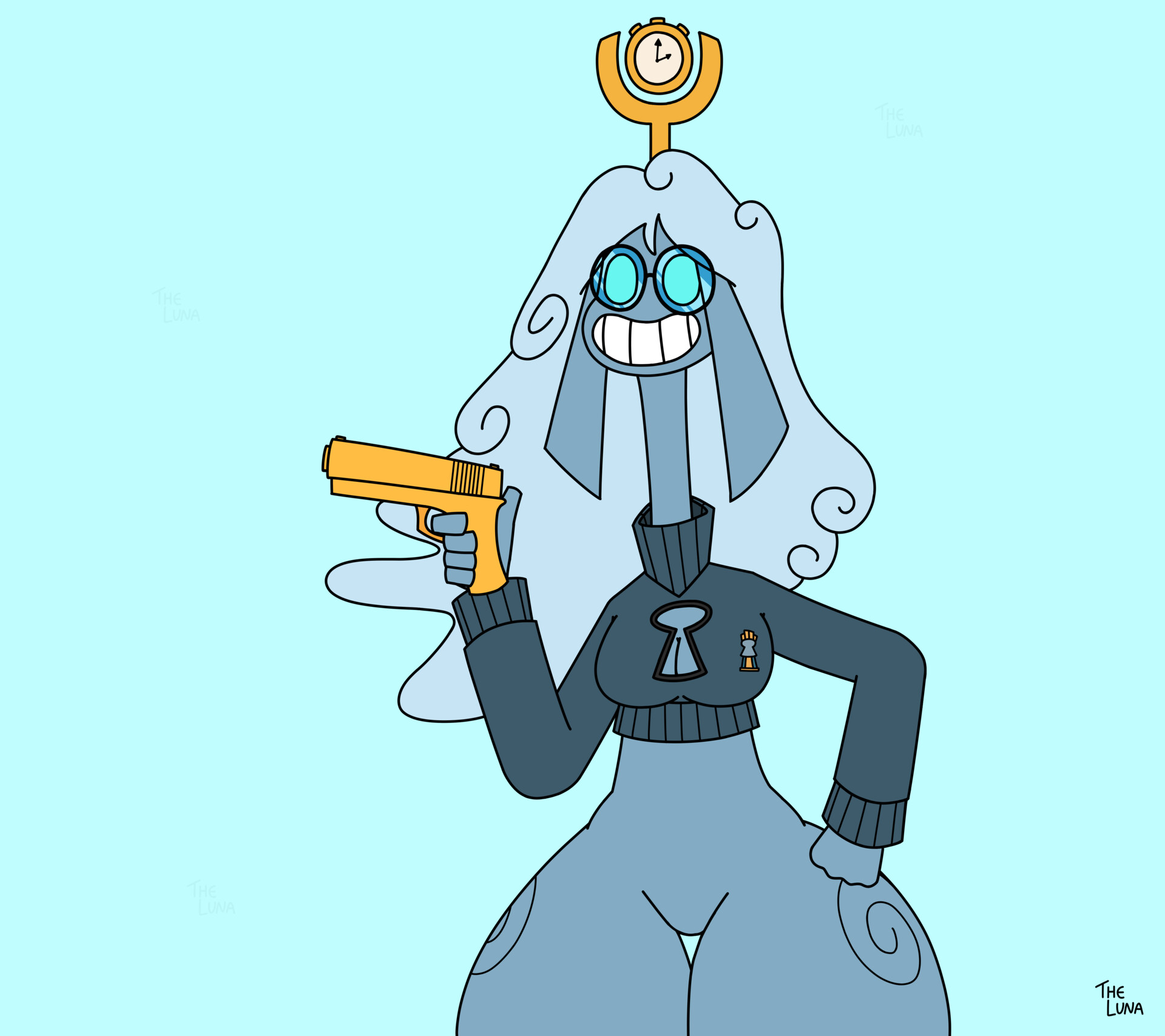 ArtStation - Cristine in calarts style (and a gun)