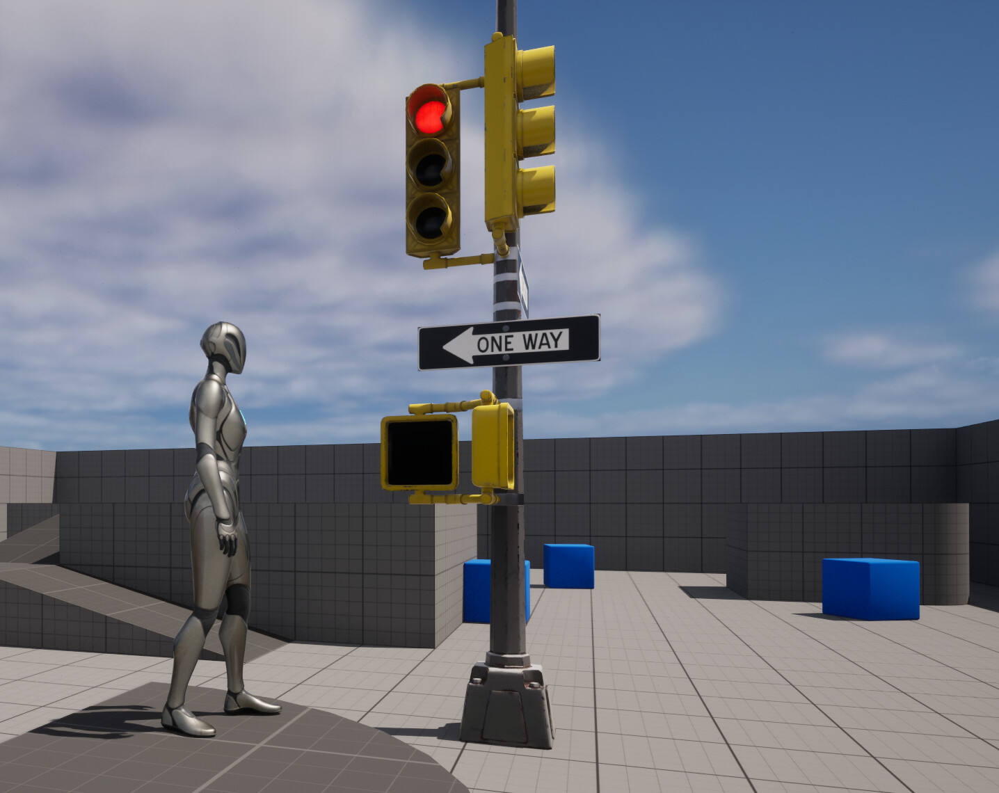 ArtStation - Traffic Light Blueprint/Material