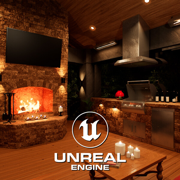 ArtStation - Unreal Engine 5 - Living Room