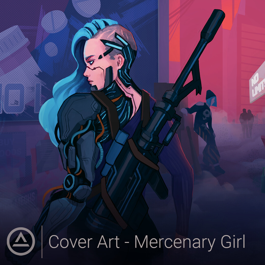 ArtStation - Cyberpunk Mercenary Girl - CG Lab Daily Social Media Cover