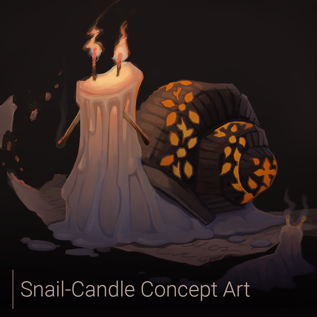 ArtStation - Candlesnail - creature concept