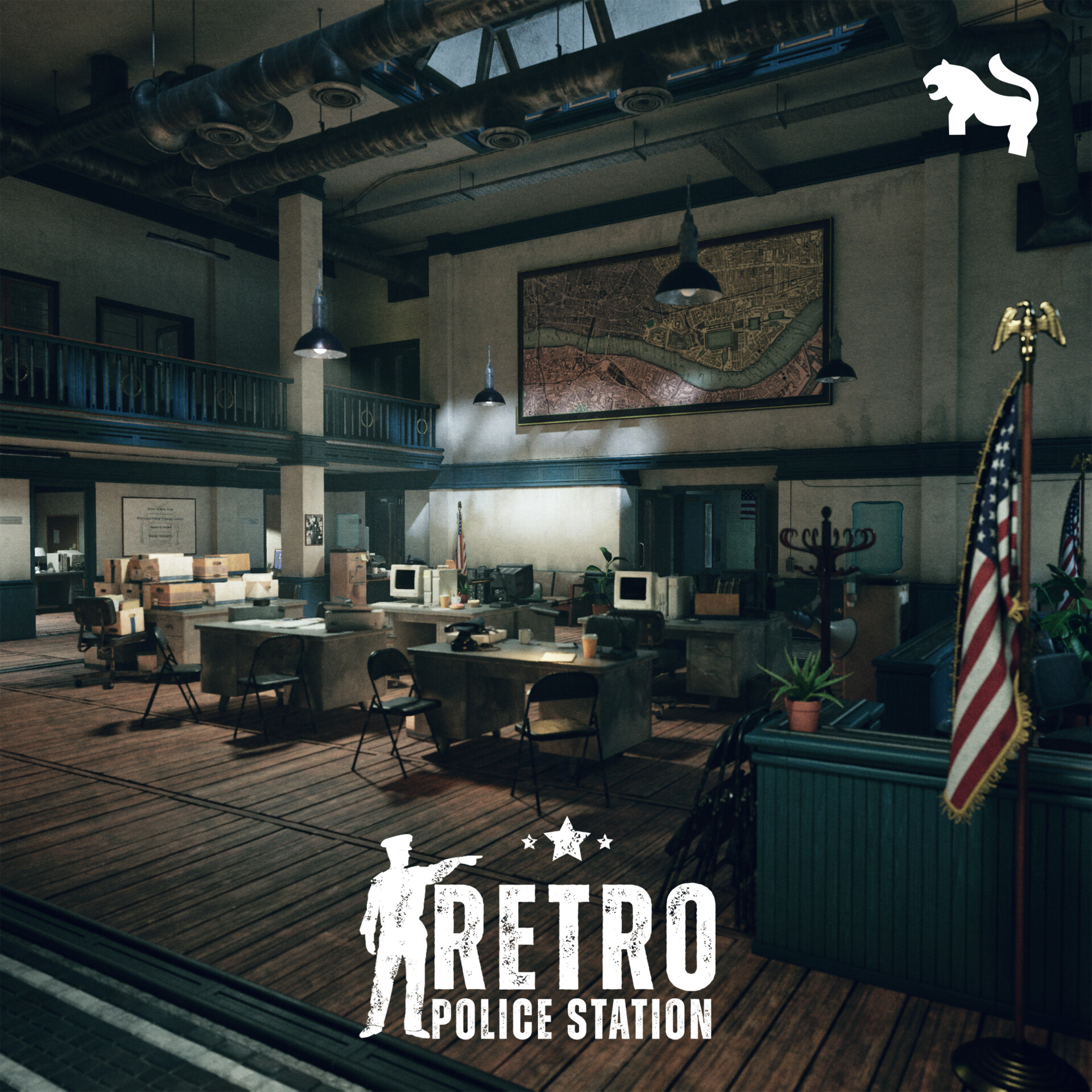 ArtStation - Retro Police Station
