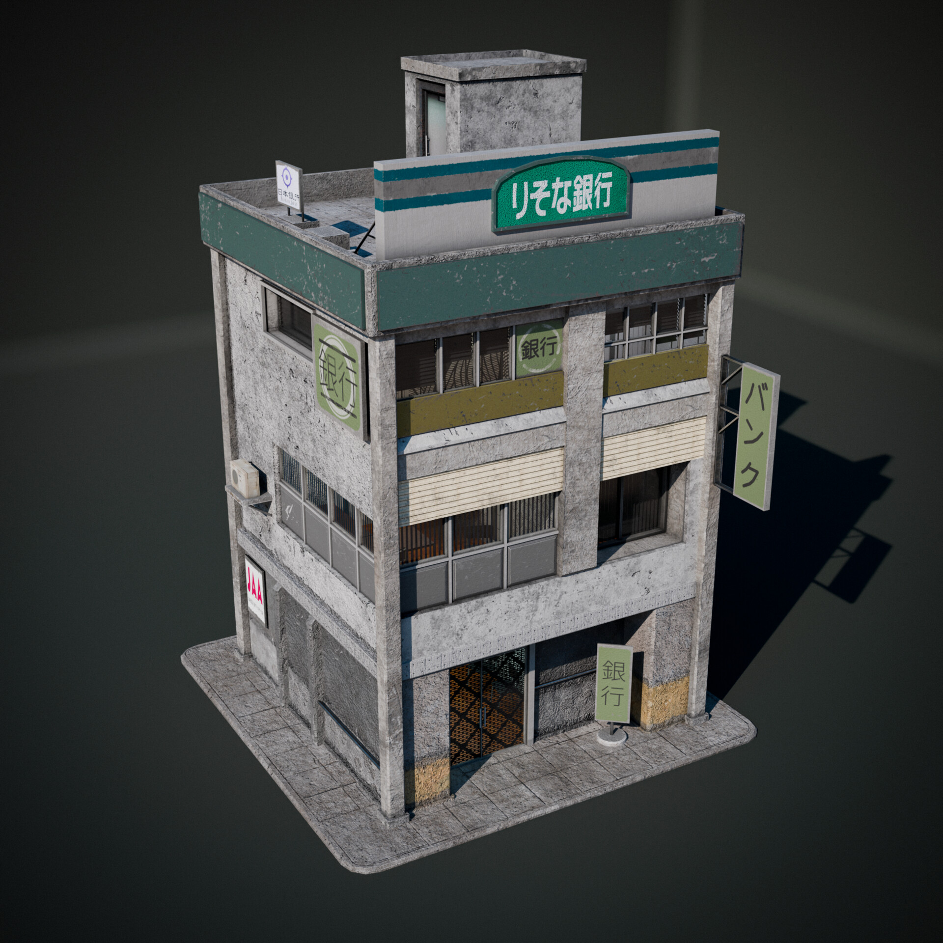 ArtStation - Bank (Building collection_02)