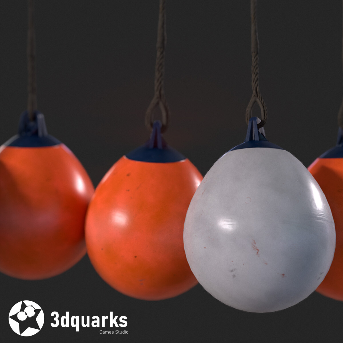 ArtStation - Fishing buoys for 3d quarks