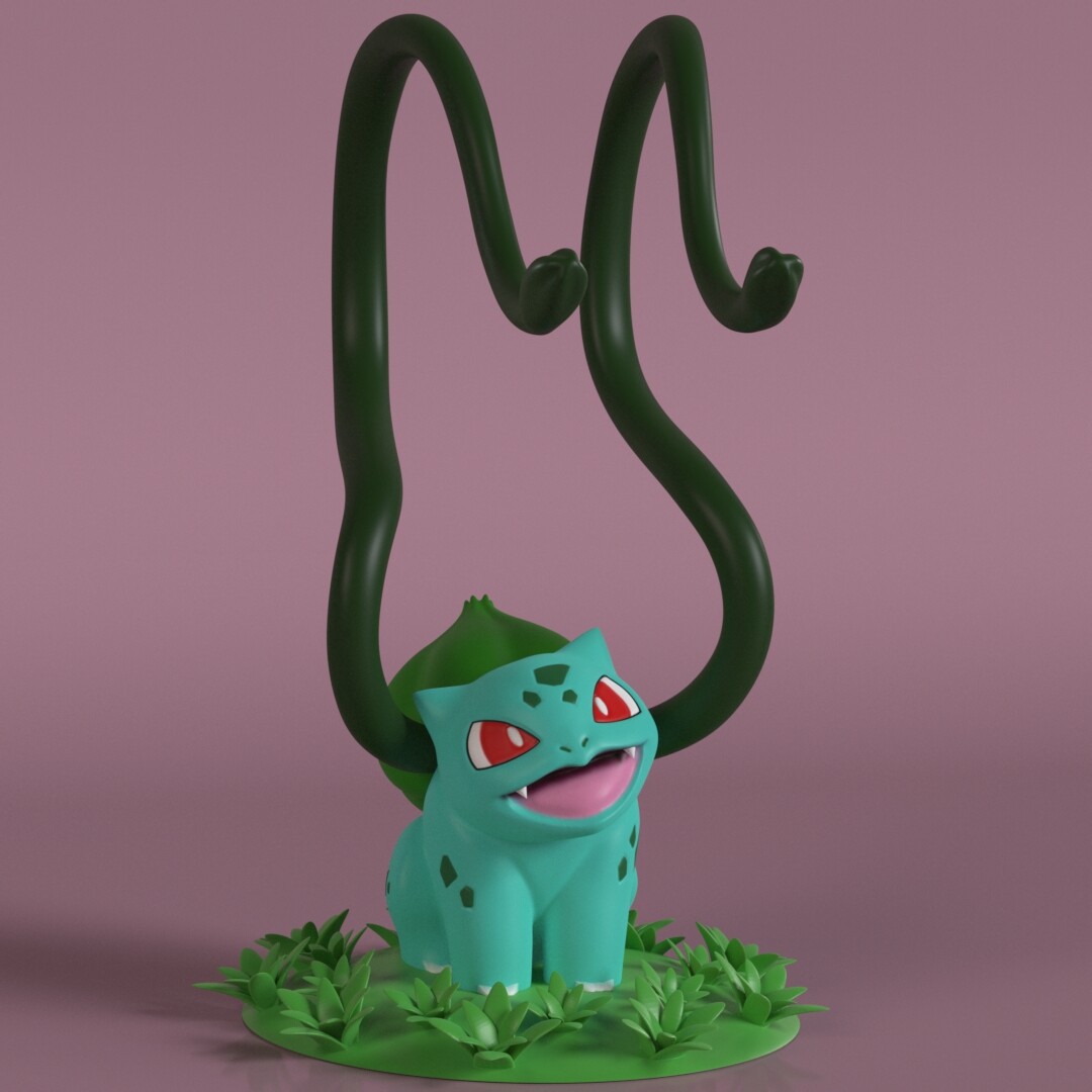 ArtStation - Bulbasaur Headphone Stand: 3D Printed Pokémon Fan Art ...
