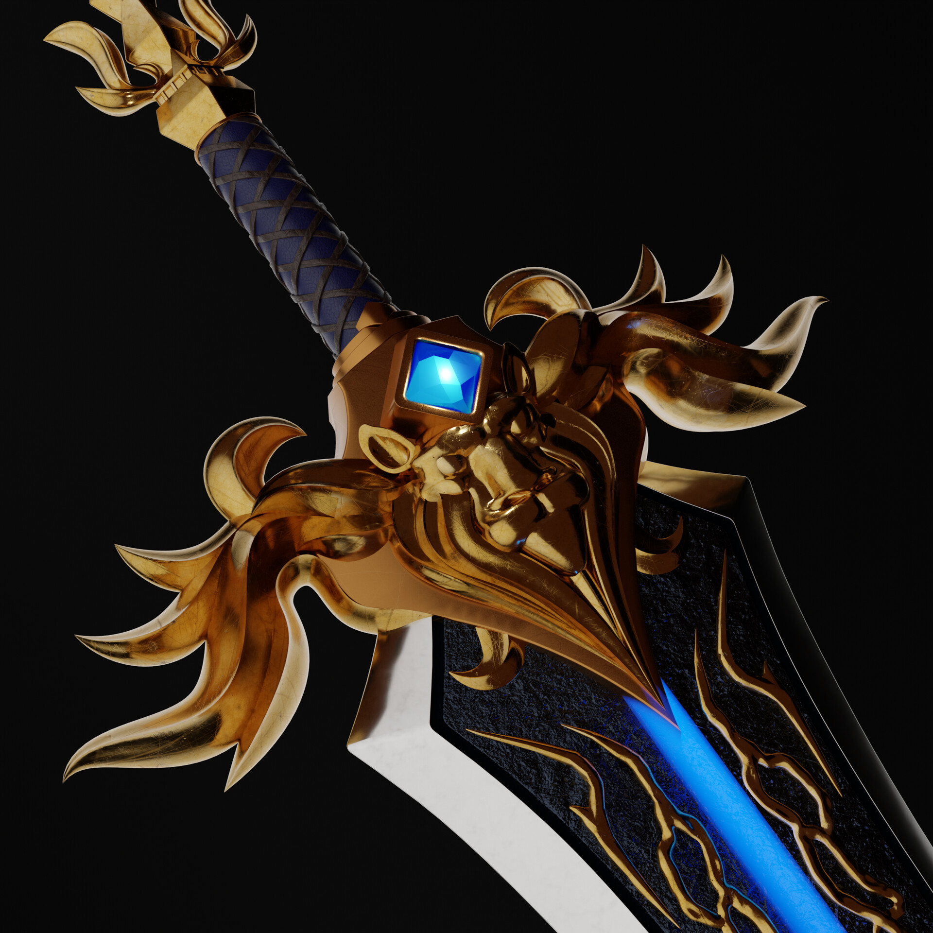 ArtStation - Lion's Fang - King Llane Wrynn Sword from World of Warcraft