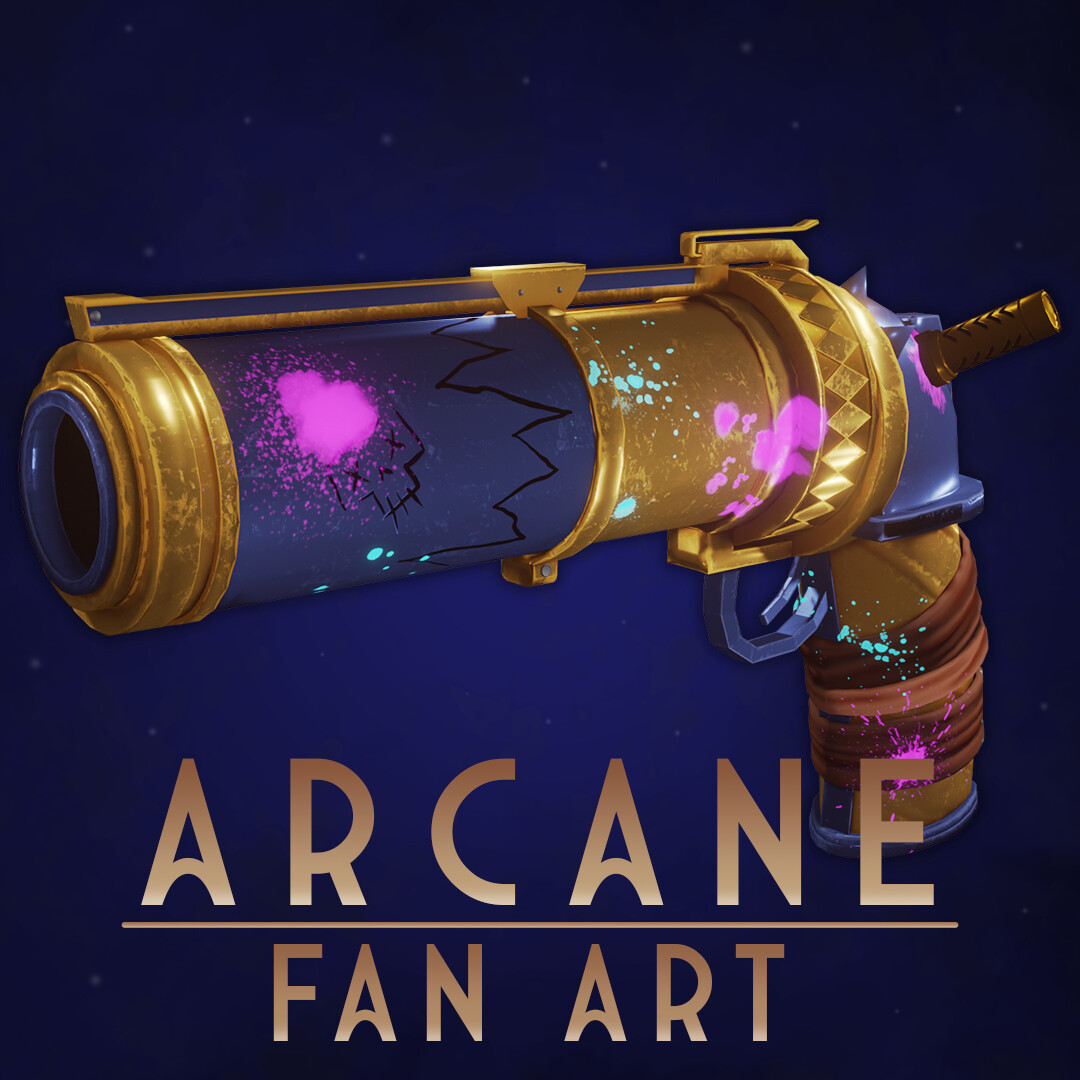 ArtStation - Arcane Jinx Zapper gun FAN ART