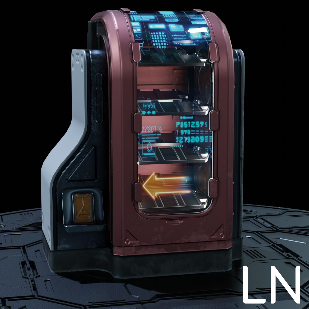 ArtStation - Sci-Fi Vending Machine