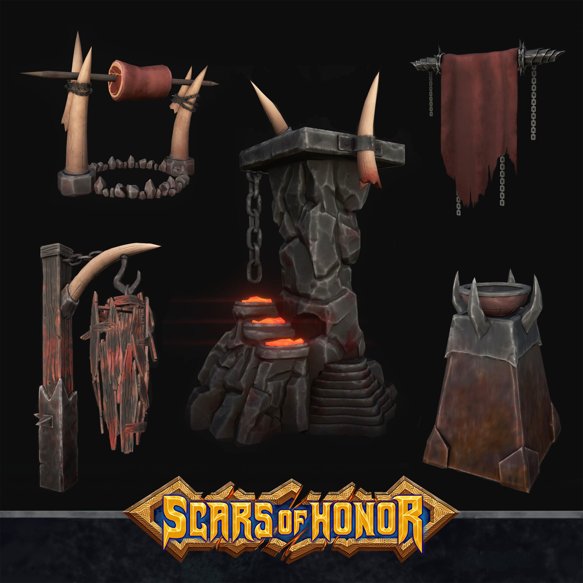 ArtStation - SoH - Orc Props