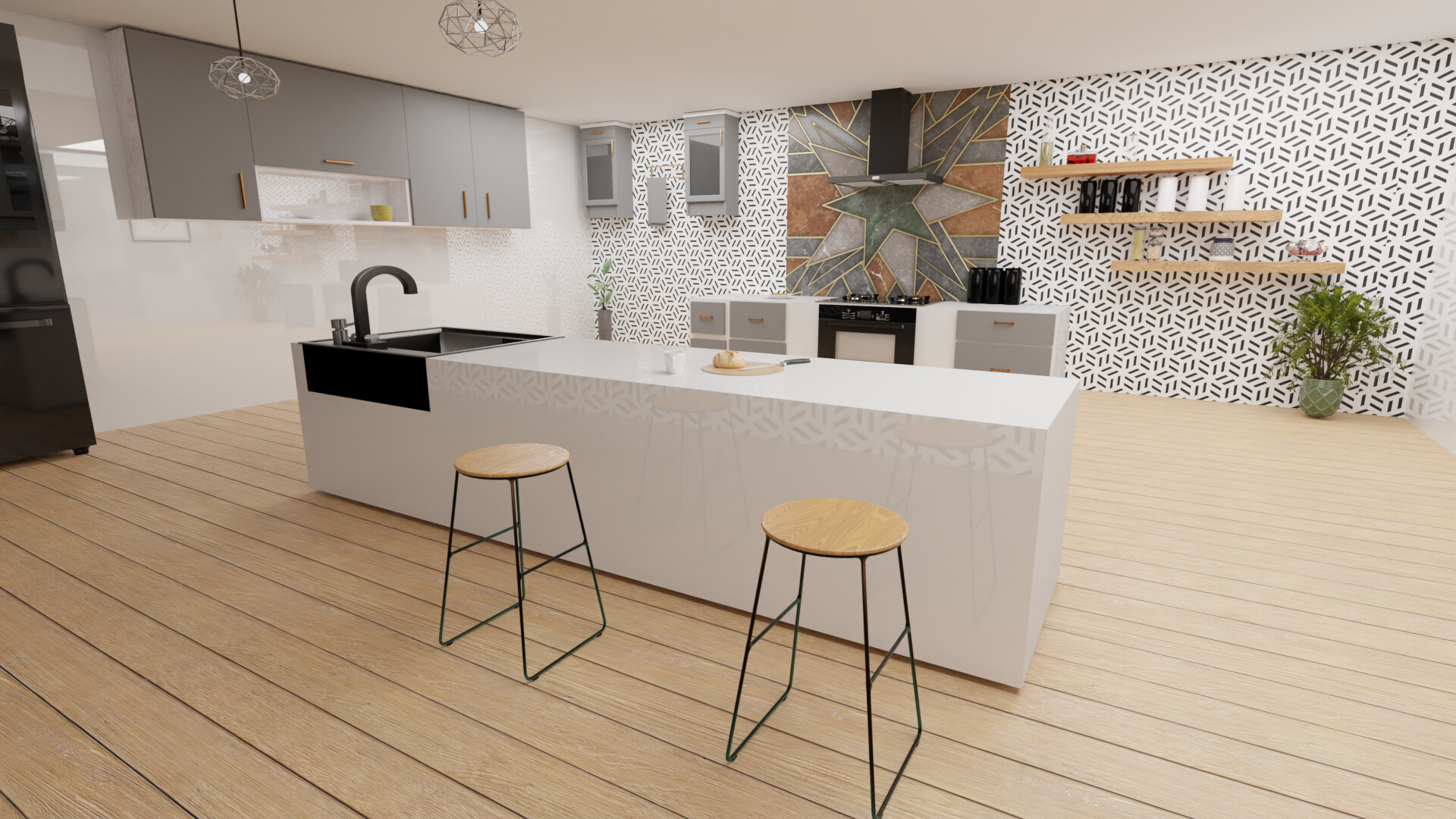 ArtStation - Modular Kitchen-Blender