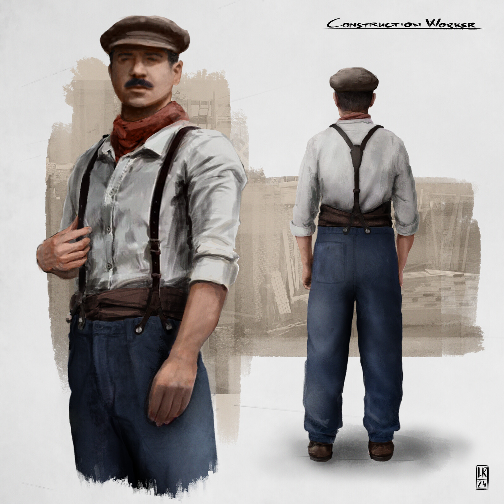 ArtStation - 1930s Construction Worker