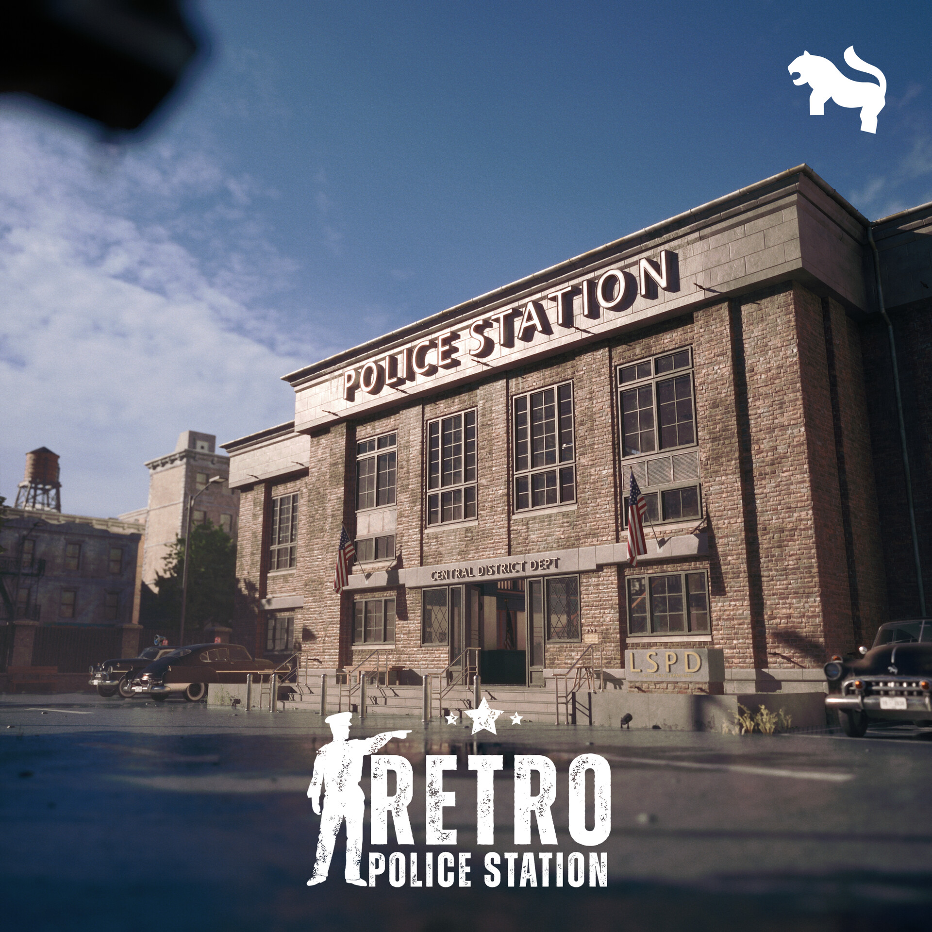 ArtStation - Retro Police Station Environment | Day