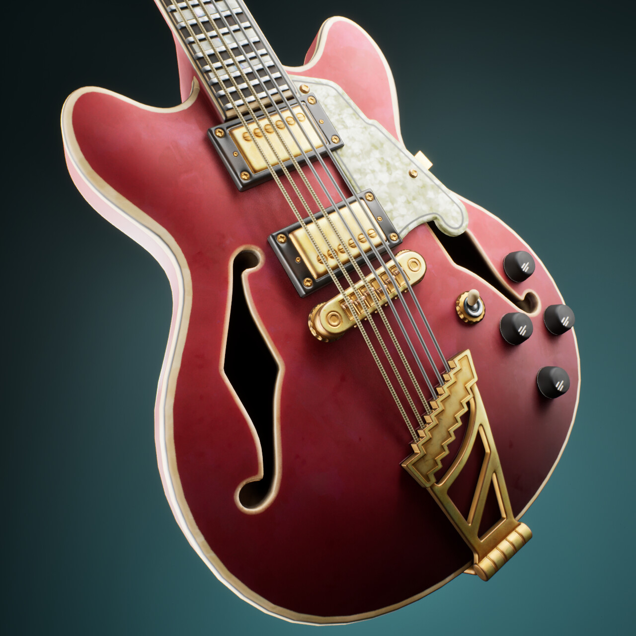ArtStation - D'Angelico Deluxe DC Guitar