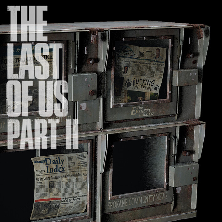 ArtStation - The Last of Us: Part 2 - Newspaper-box set