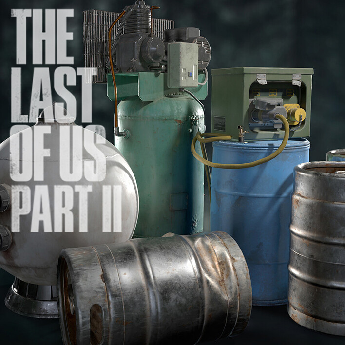 Ian Yong - The Last Of Us : Part II Metal Props