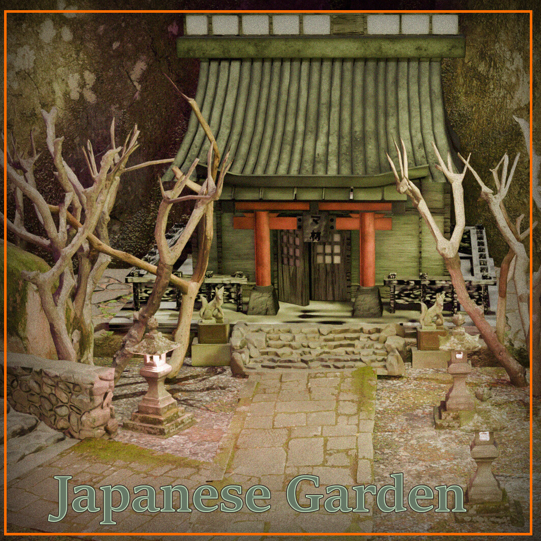 ArtStation - Environment Art Japanese Garden