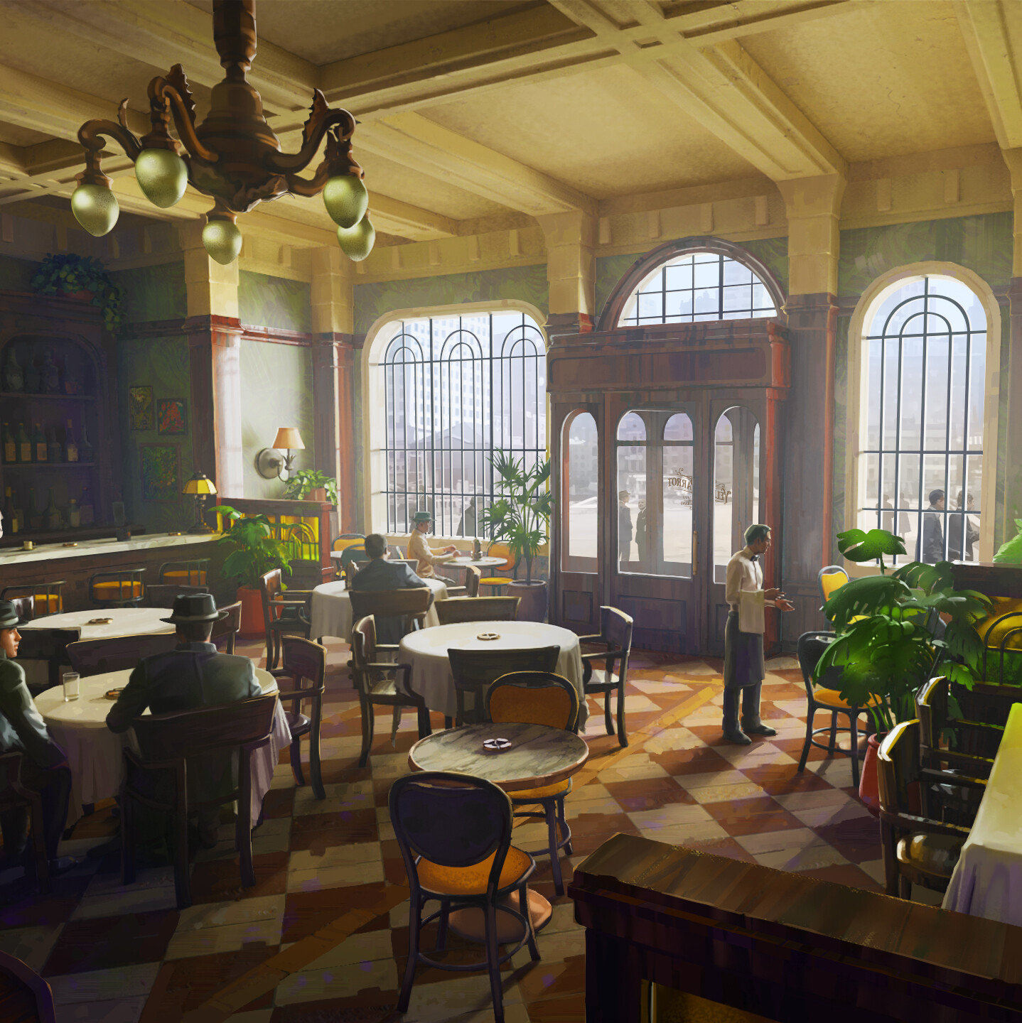 ArtStation - Yellow Parrot Cafe & Restaurant
