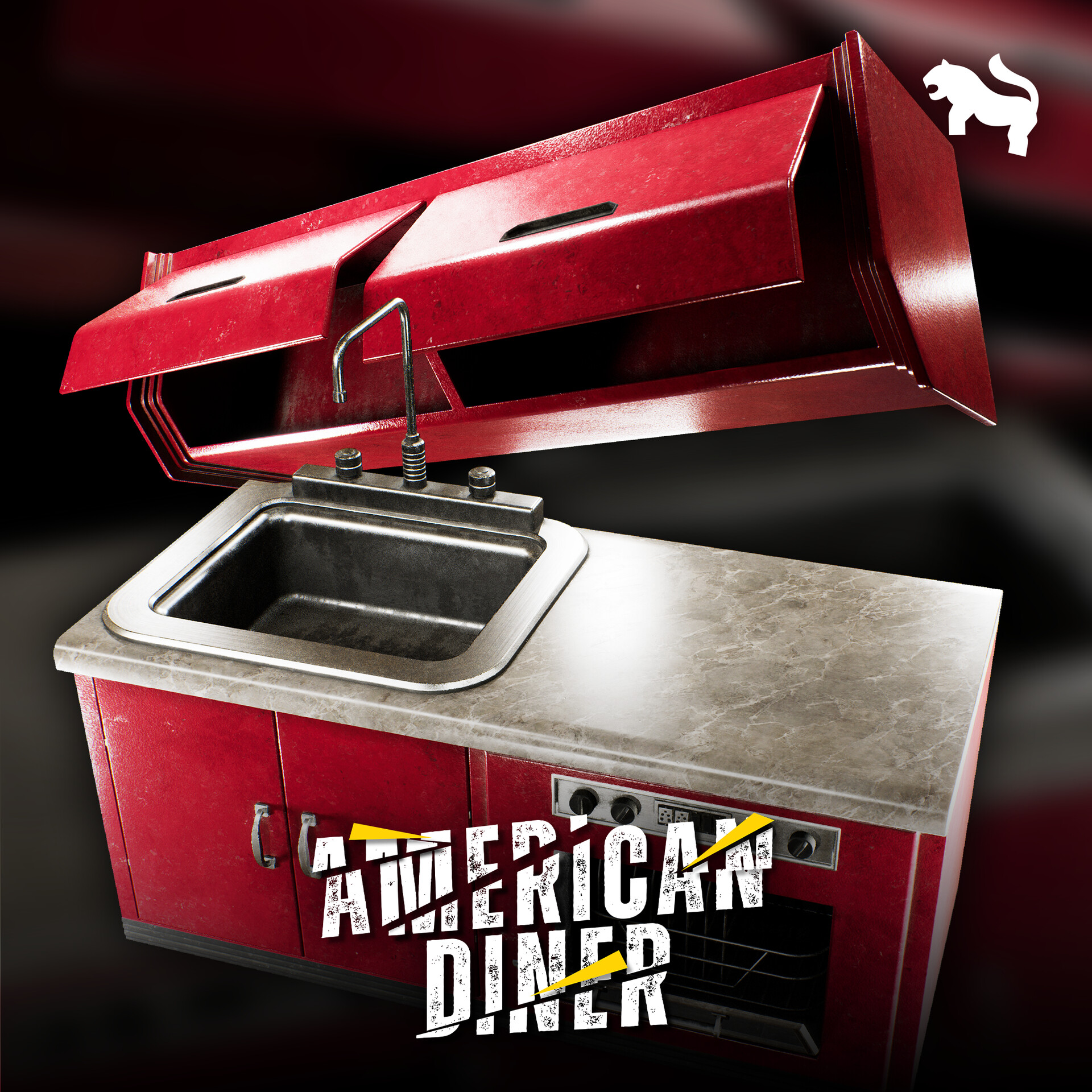 ArtStation - Kitchen Props | Post-Apo Diner
