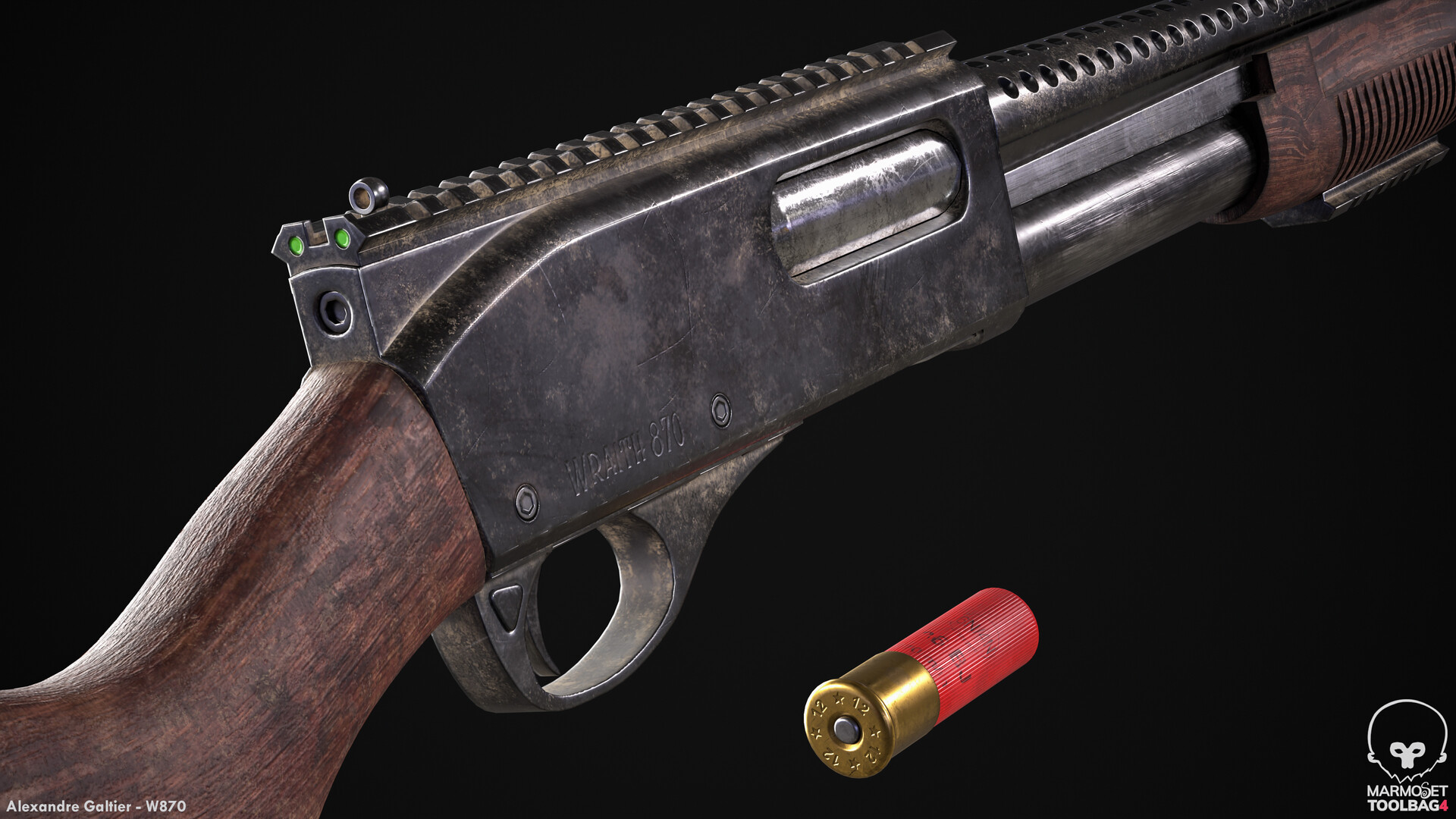 ArtStation - W870 - Pump Action Shotgun