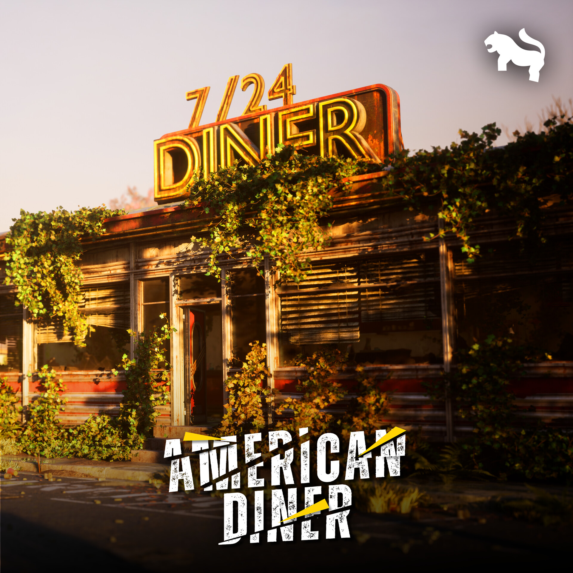 ArtStation - Diner Building | Post-Apo Diner