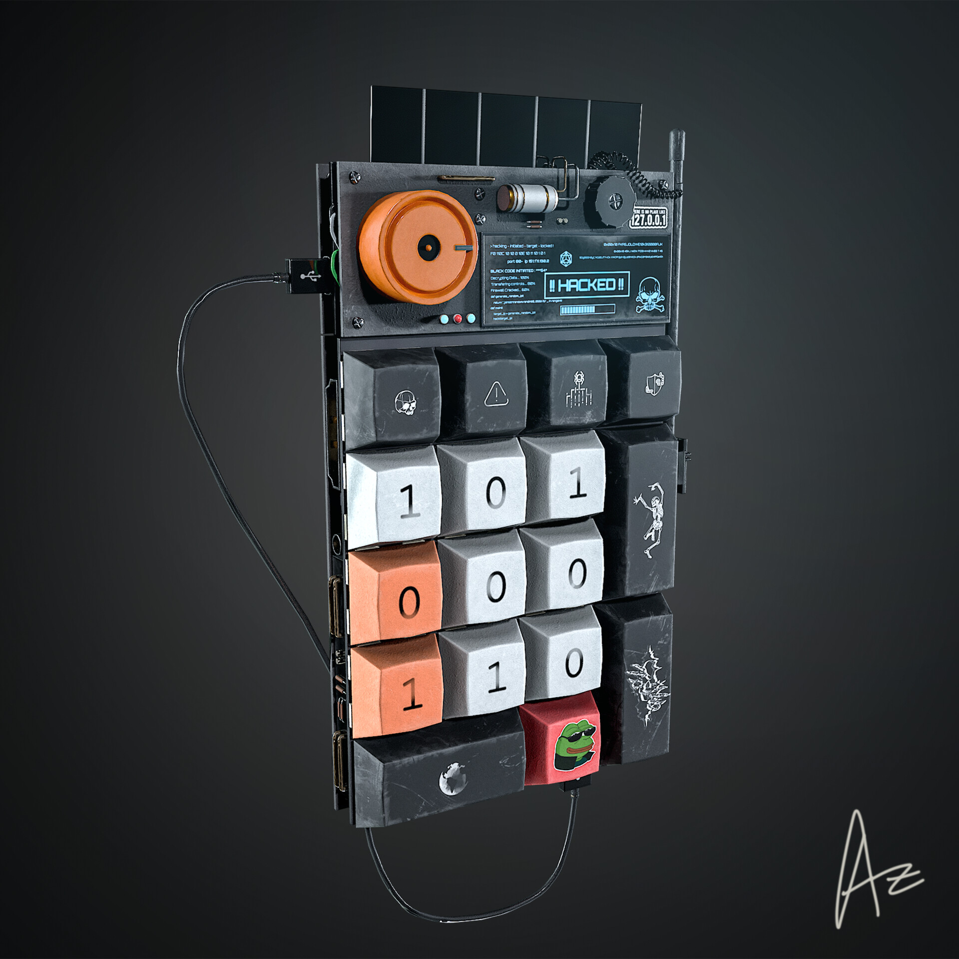 ArtStation - CodeMatrix : Hacking Device