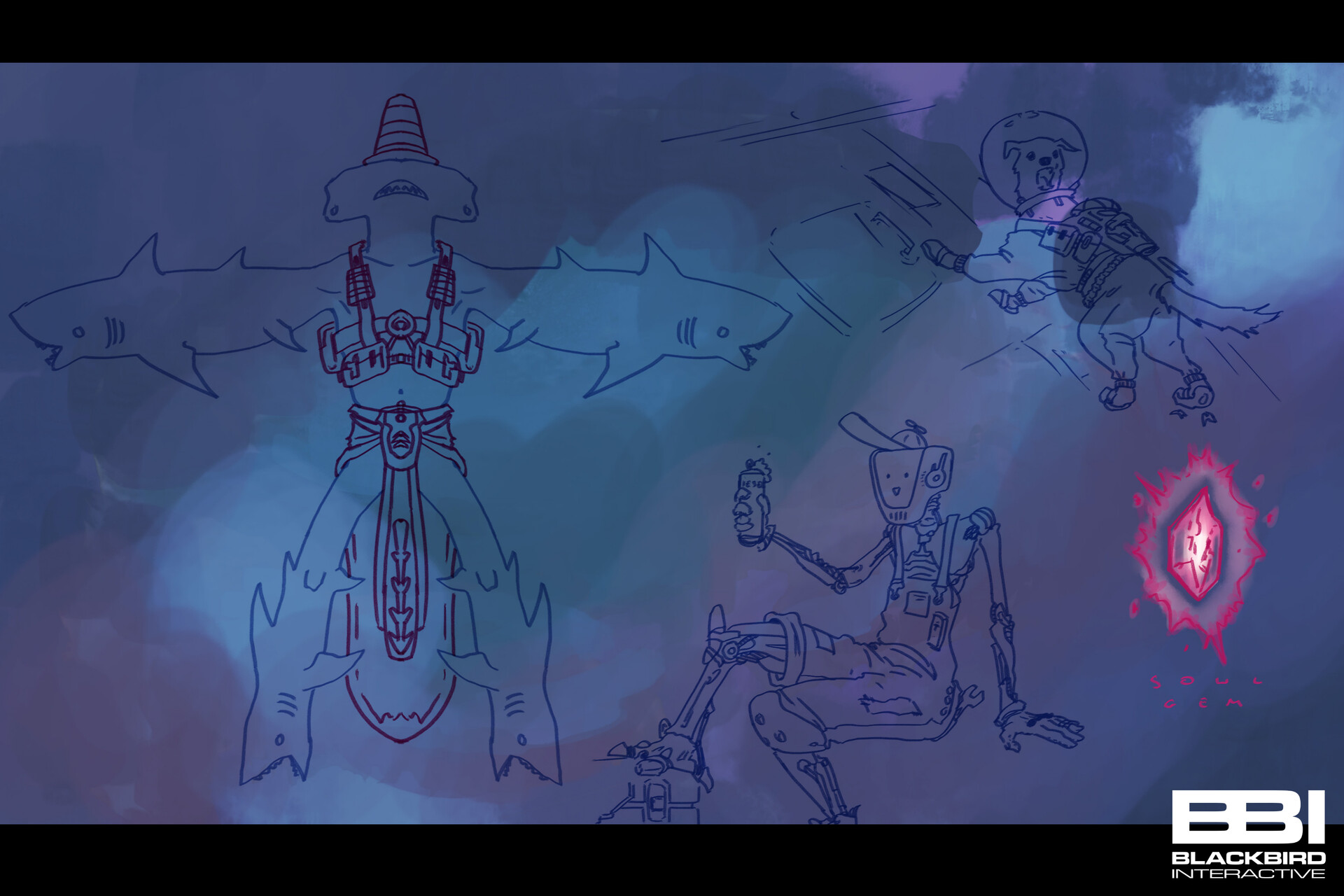 ArtStation - Character sketching - Unannounced Project