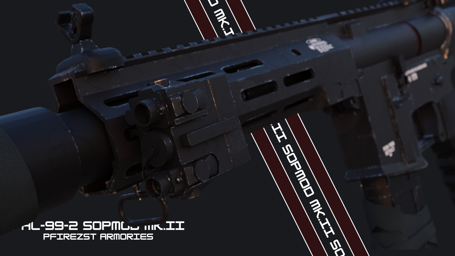 ArtStation - PAL-99-2 SBR/PDW SOPMOD MK.II