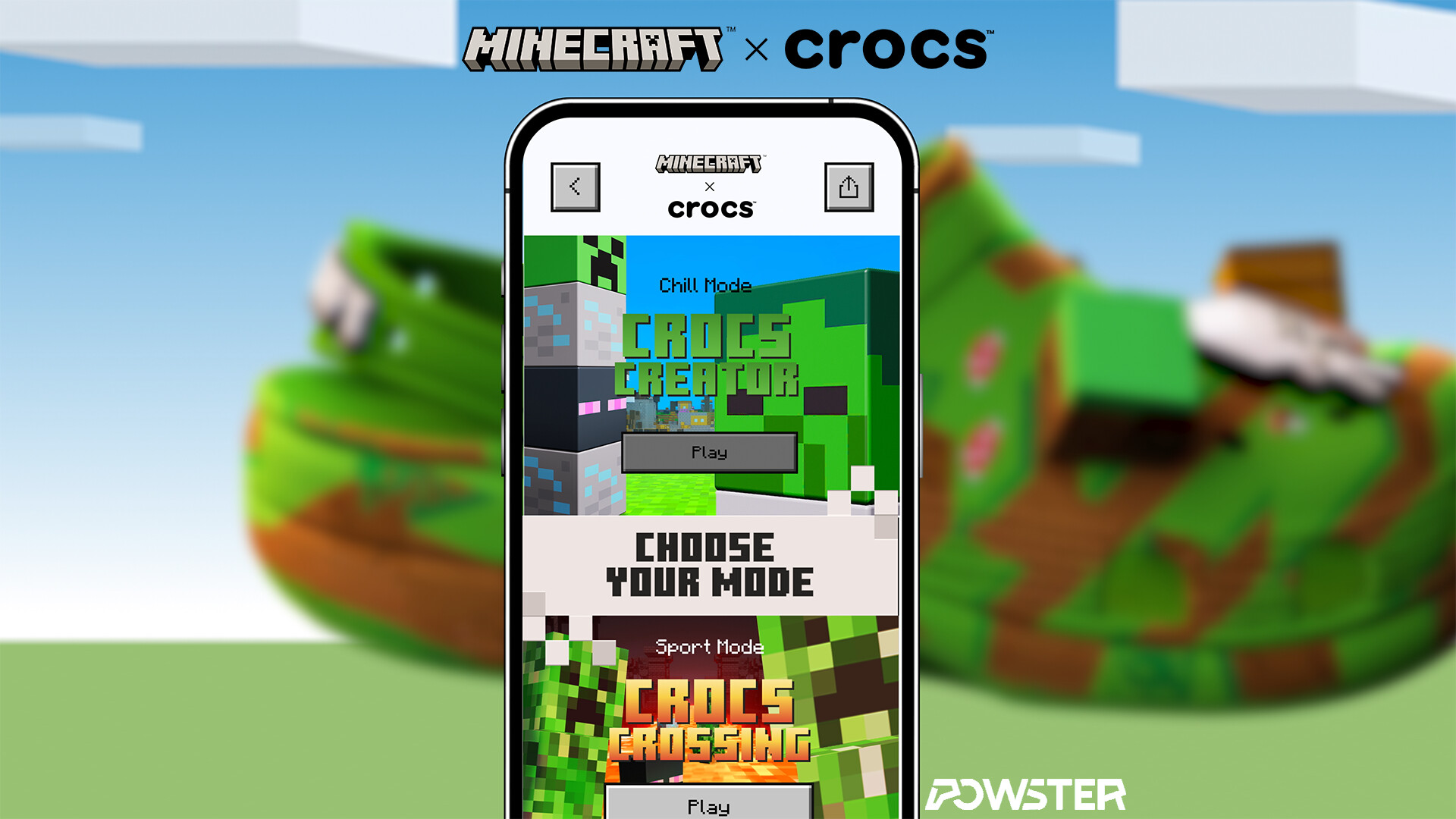 ArtStation - Choose Your Mode: Minecraft X Crocs (May 2023)